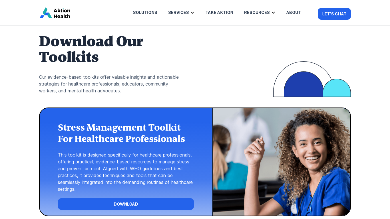 Download Free Mental Health Toolkits | Aktion Health Resources